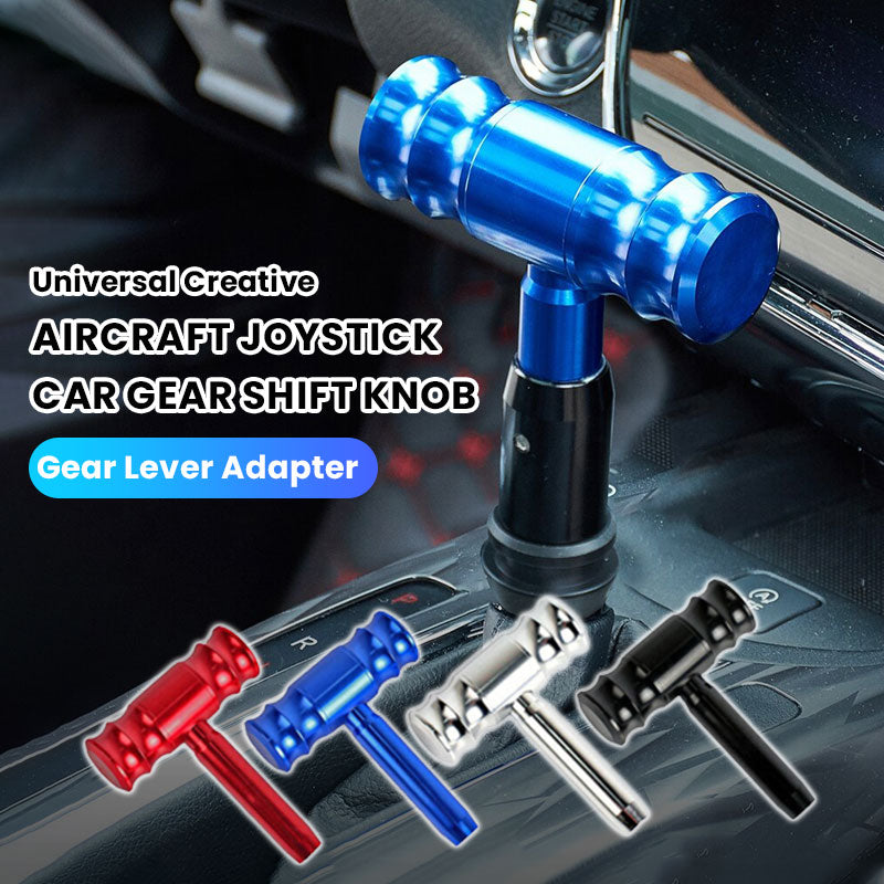 Universal Creative Aircraft Joystick Car Gear Shift Knob Gear Lever Ad ...
