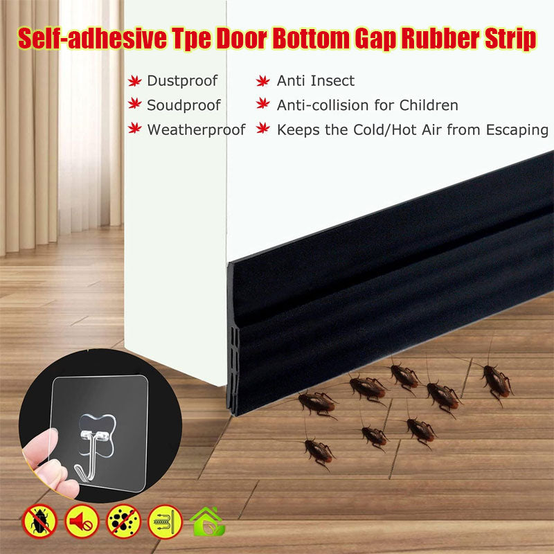 Self-adhesive Tpe Door Bottom Gap Rubber Strip – Carkur