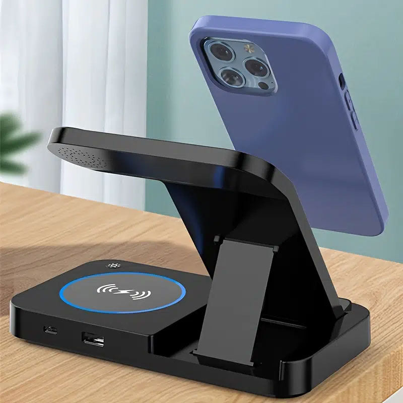 4 In 1 Foldable Wireless Charging Station – Carkur