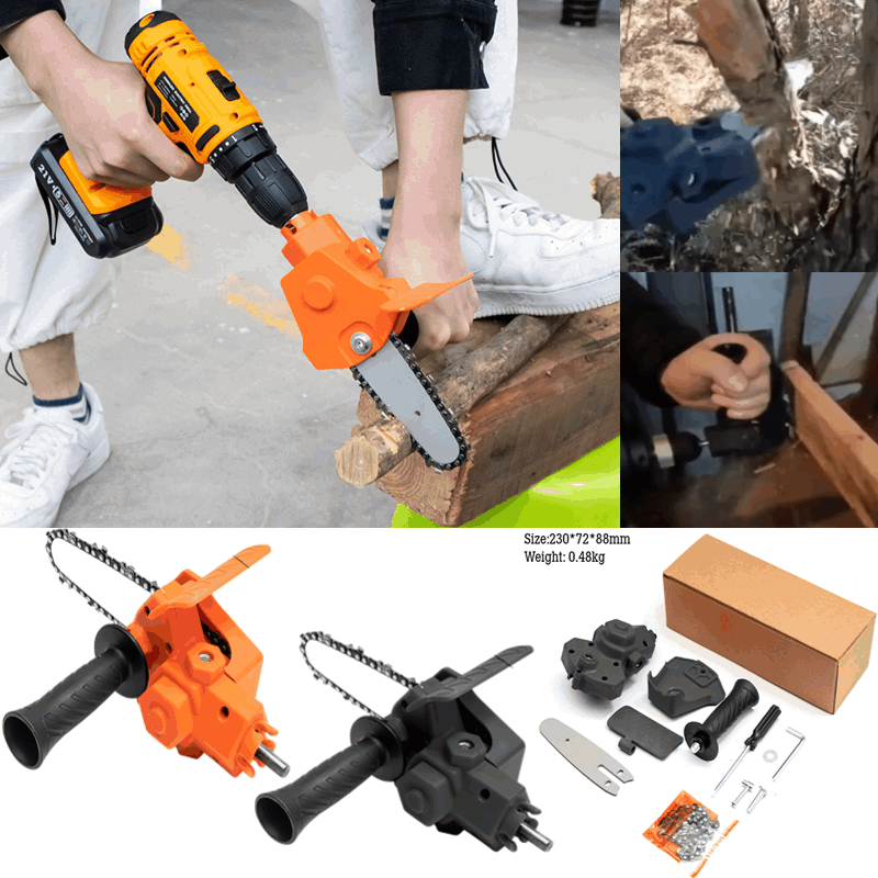 🔥Hot sale - 4/6 Inch Electric Drill Modified To Electric Chainsaw Dril ...